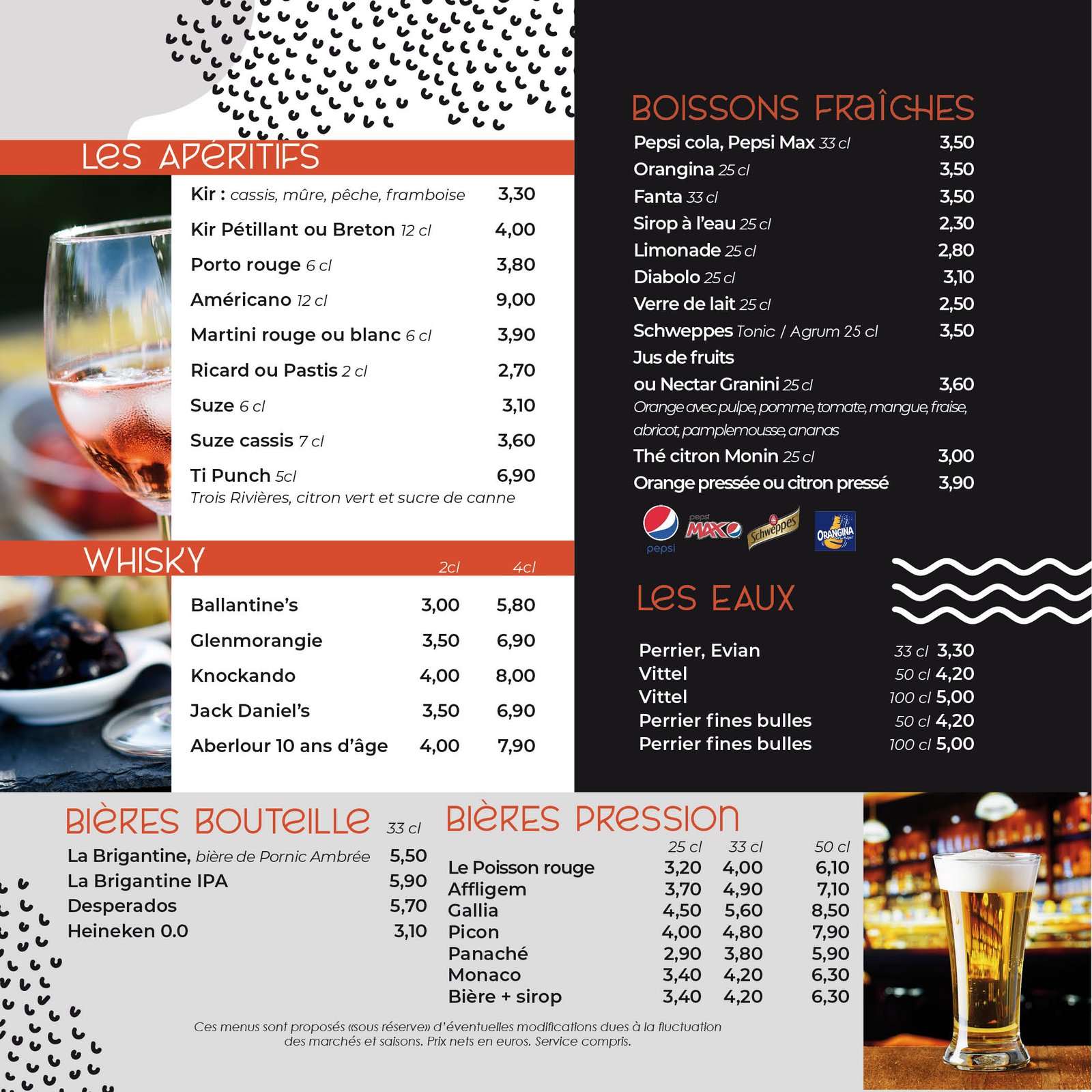 Menu — Poisson Rouge Pornic