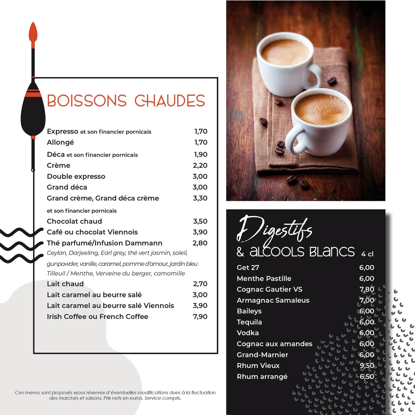 Menu — Poisson Rouge Pornic